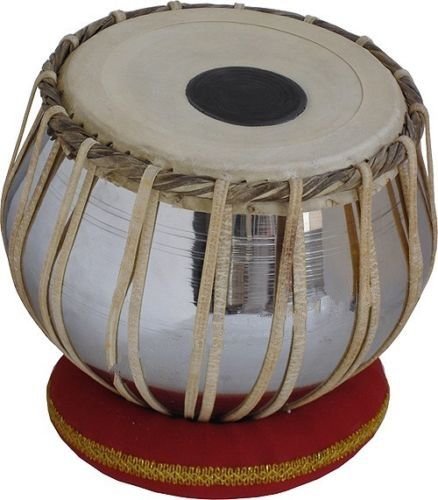 SHREYAS Student Tabla Drum Set, Basic Tabla Set, Steel Bayan, Dayan & Book, Hammer, Cushions & Cover - Perfect Tablas for Students and Beginners on Budget (PDI-IB) Tabla Drums, Indian Hand Drums