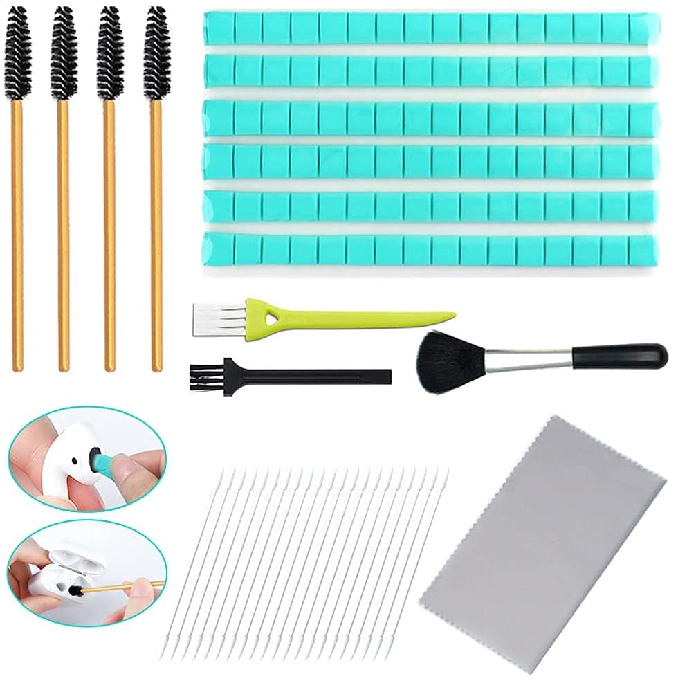 ZBY Cleaner Kit for AirPods/Airpods Pro/AirPods Case/Charging Port/Cell Phone/Bluetooth Headphones/Camera ect; Includes Cleaning Putty, Cleaner Stick,Cleaning Brush,Microfiber Cloth