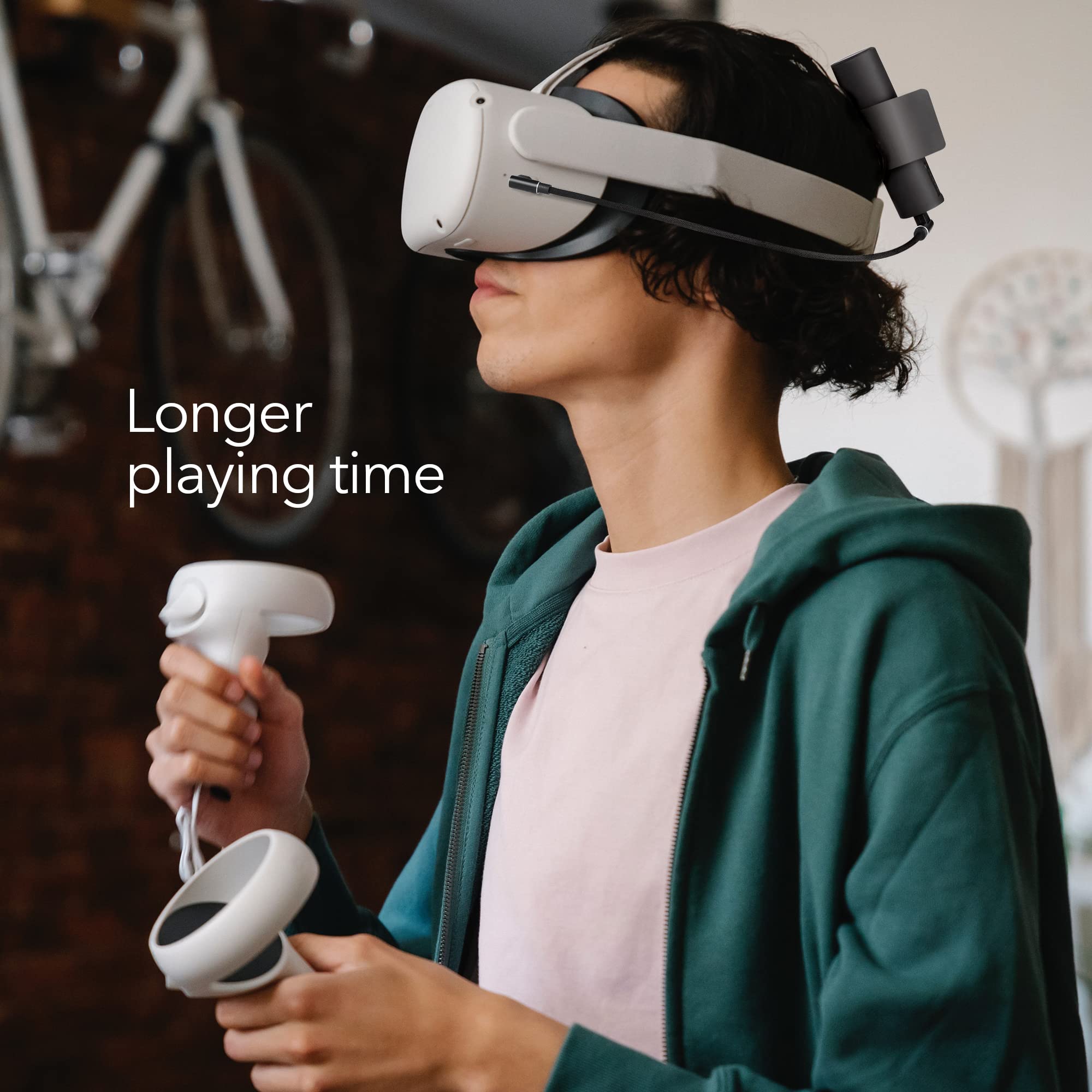 Wasserstein Power Bank (5000 mAh) Compatible with Meta/Oculus Quest 2 VR Headset