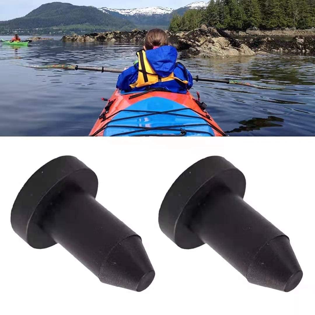 Xixiying 2Pcs Kayak Drain Plug Push, Rubber Waterproof Boat Drain Plug, Water Stopper Boat Scupper Plugs Suitable for All Kinds of Kayaks