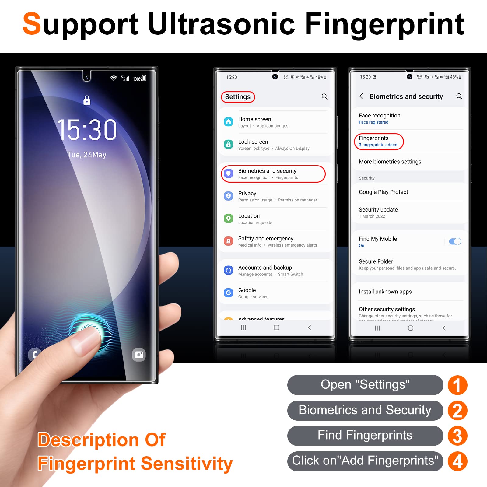 UniqueMe [2+2 Pack Compatible for Samsung Galaxy S23 Ultra 6.8 inch Screen Protector Flexible TPU