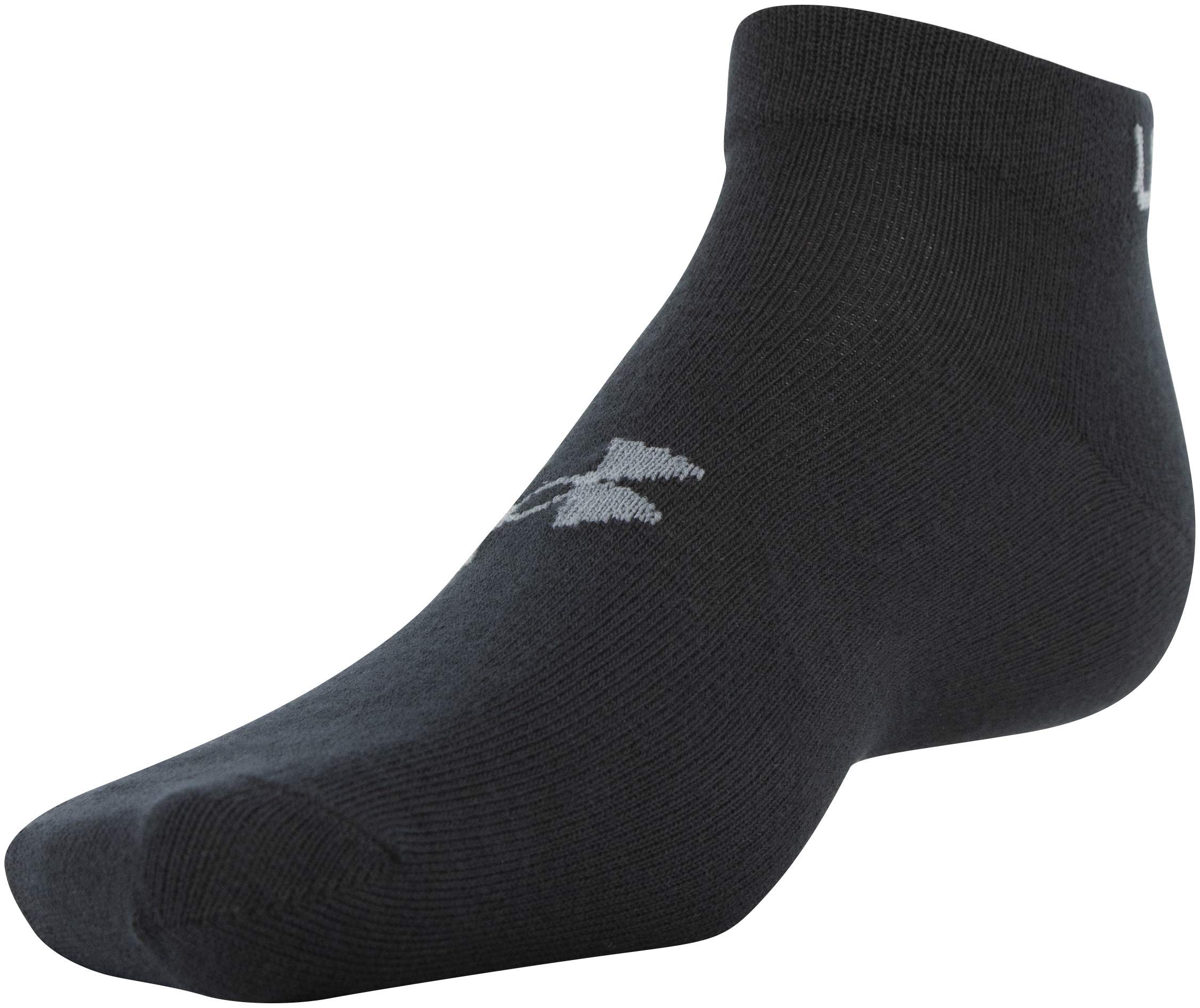 Under Armour Men's Essential Lite Low Cut Socks, 6-Pairs , Black , Large