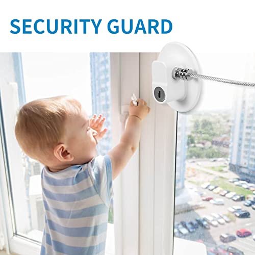 UD Meiyaertong Fridge Lock 2 Pcs Child Safety Lock for Refrigerator Cabinet Drawer with 4 KeysBlack… 6 Piece Set