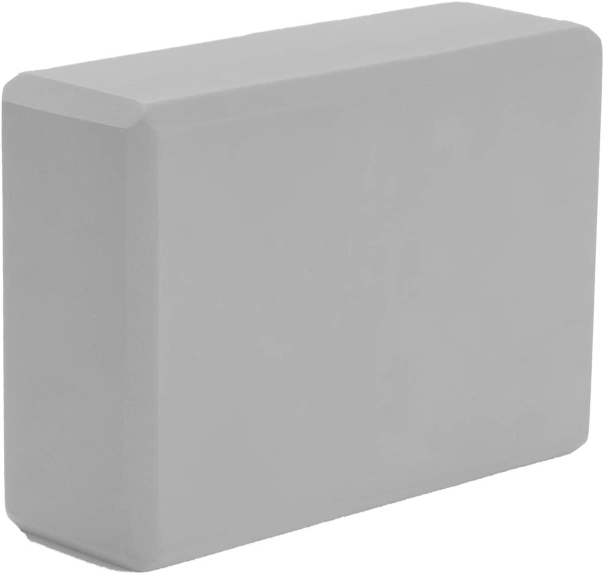 Yoga Block High Density EVA Foam Blocks Non-Slip Surface for Yoga, Pilates, Meditation, Supports Deepen Poses, Improve Strength, Balance and Flexibility, gray-1