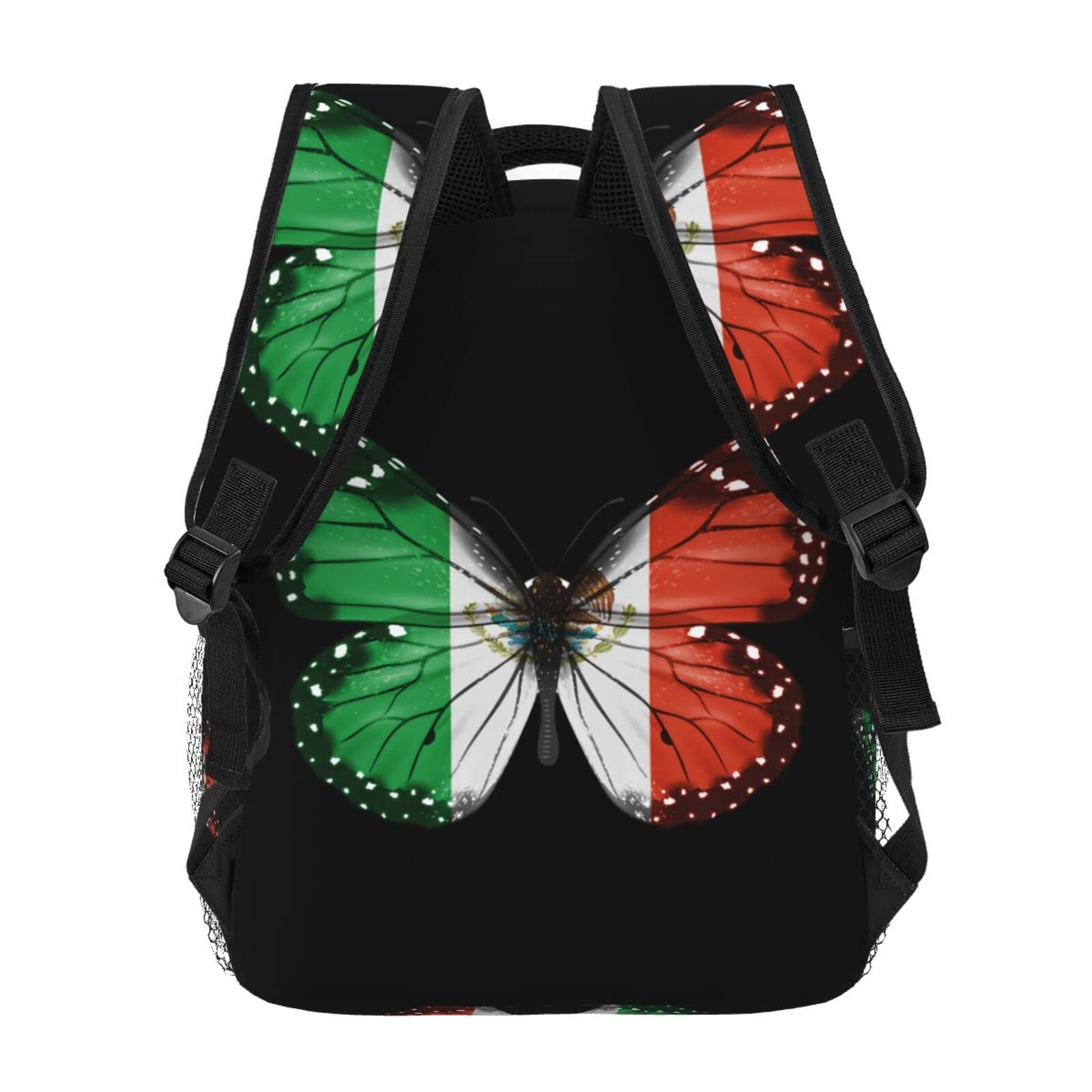 Qurdtt Mexico Flag Backpack Patriotic Mexican Backpack Casual Travel Laptop Daypack for Men Women