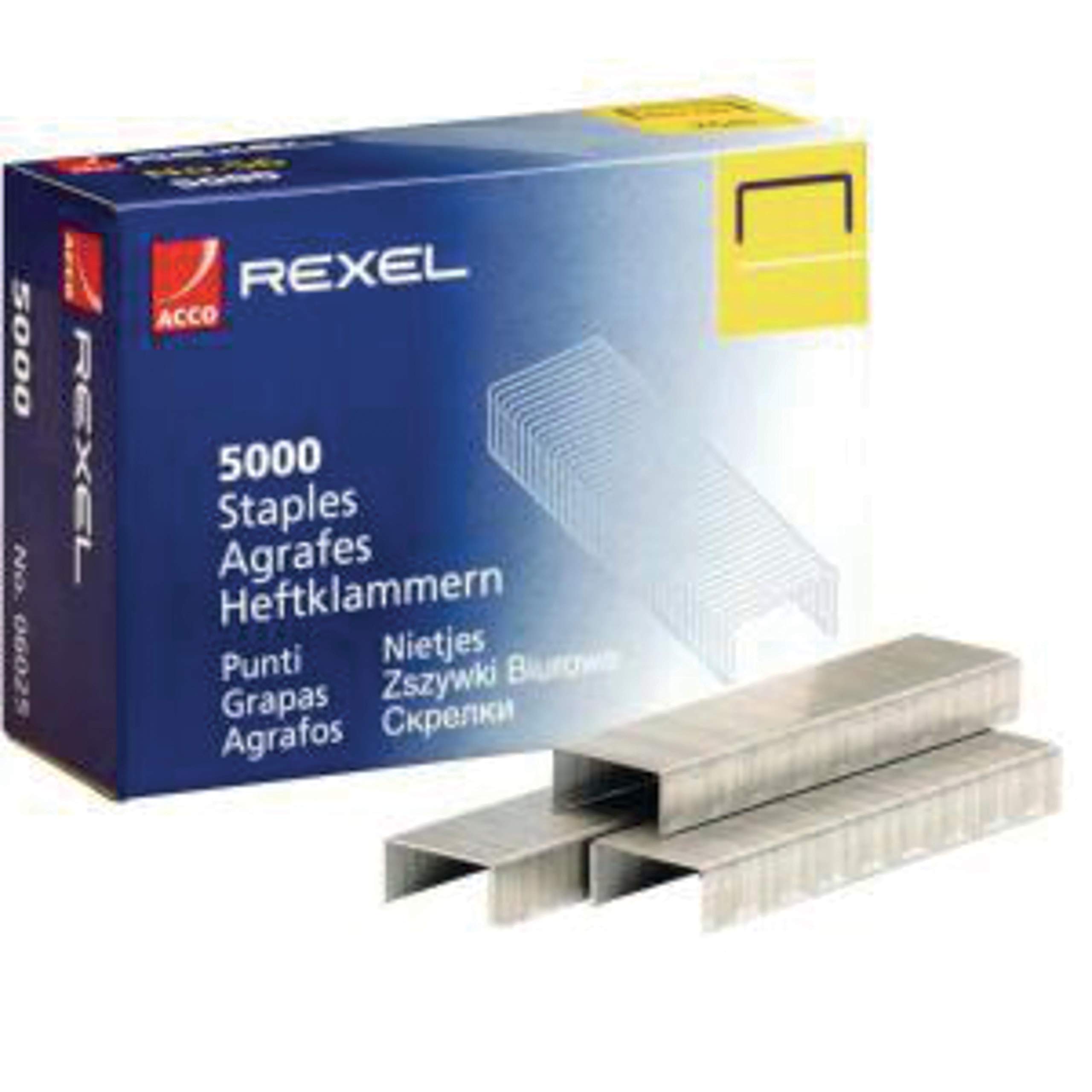 Rexel No.18 Standard Staples, for up to 40 Sheets, Use with Vulcan Stapling Pliers, Box of 5000, 6035
