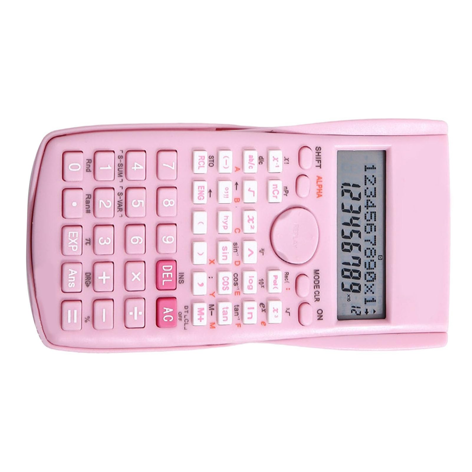 Scientific Calculator, 12 Bit Math Calculator with 240 Functions, Large Display, Sliding Hard Cover for Middle College Students Teachers (Blue)