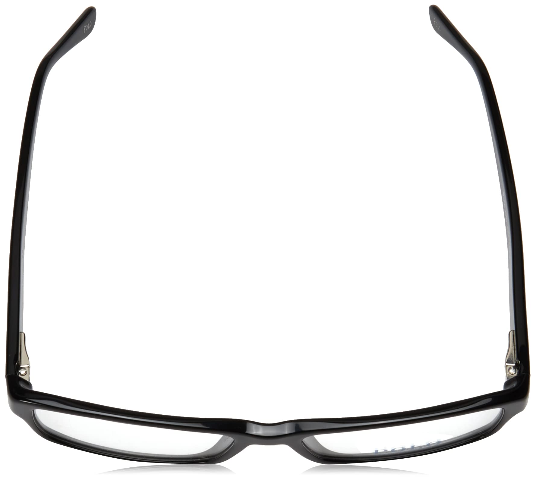 Polo Ralph Lauren Men's PH2065 Rectangular Prescription Eyewear Frames, Shiny Black/Demo Lens, 54 mm