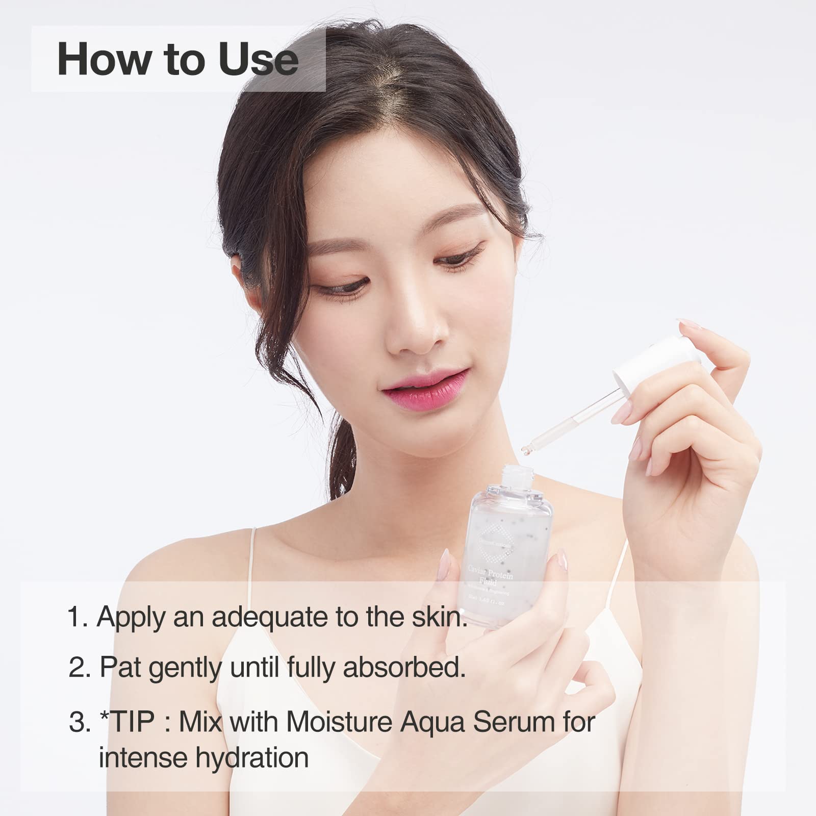 Premium Anti Aging Caviar Protein Fluid, Anti Aging Facial Serum for Face and Neck with Caviar Extracts, High nutrition Serum, Caviar Extracts Serum, 50ml/1.69 oz