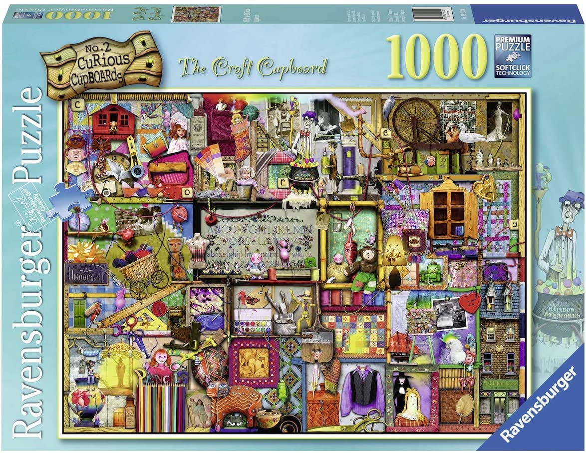 Ravensburger Craft Cupboard Puzzle - Premium 1000-Piece Jigsaw | Unique Softclick Technology | Perfect for Brain Game Enthusiasts | FSC-Certified for Sustainability