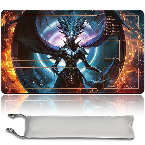 Premium Gaming Mat 60x35cm TCG Compatible with OCG CCG RPG MTG Gaming Mat, Mouse Mat Table Mat (Nicol-Bolas Original Game Mat)