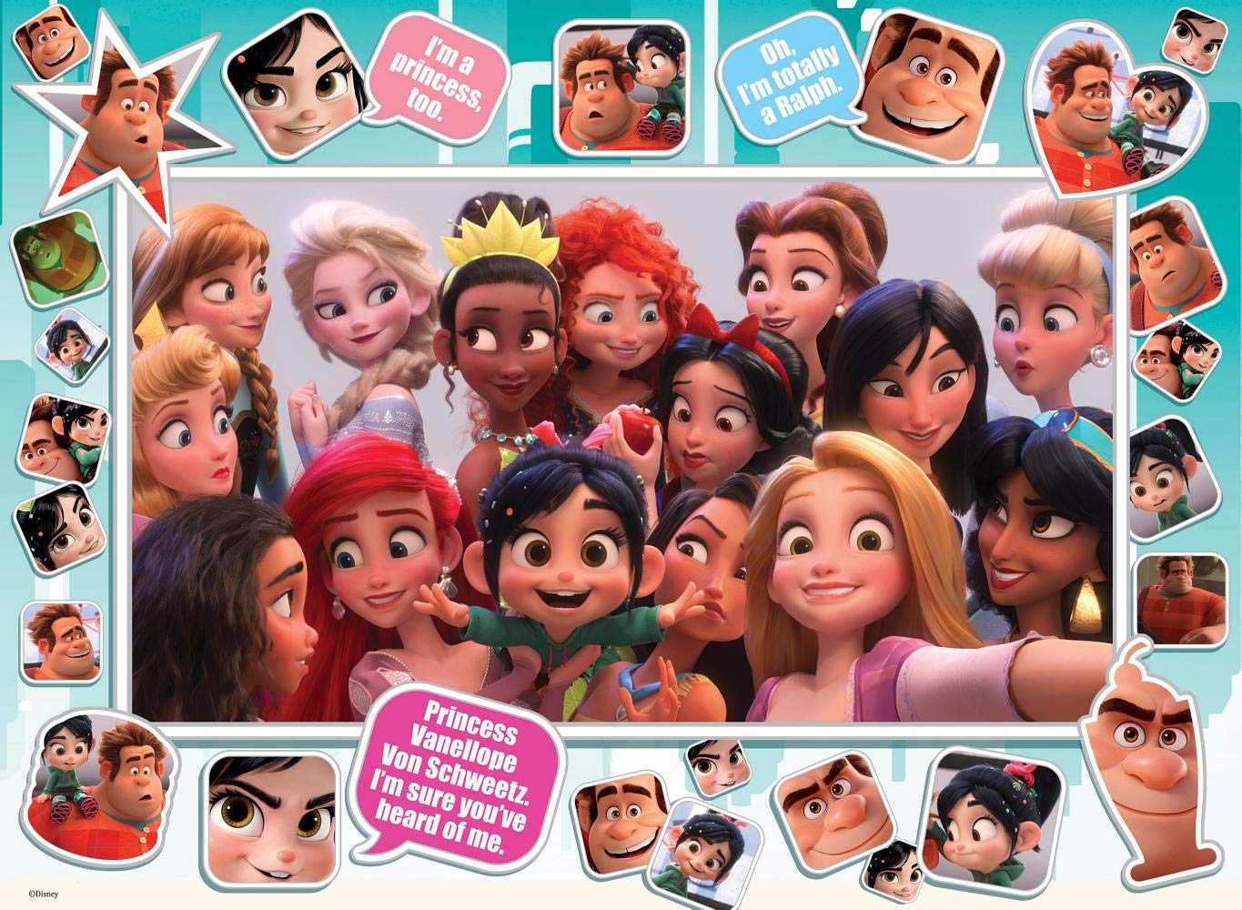 Ravensburger Disney Pixar Wreck It Ralph 500Piece Jigsaw Puzzle for Adults – Everypiece is Unique, Softclick Technology Meanspiece Fit Together Perfectly