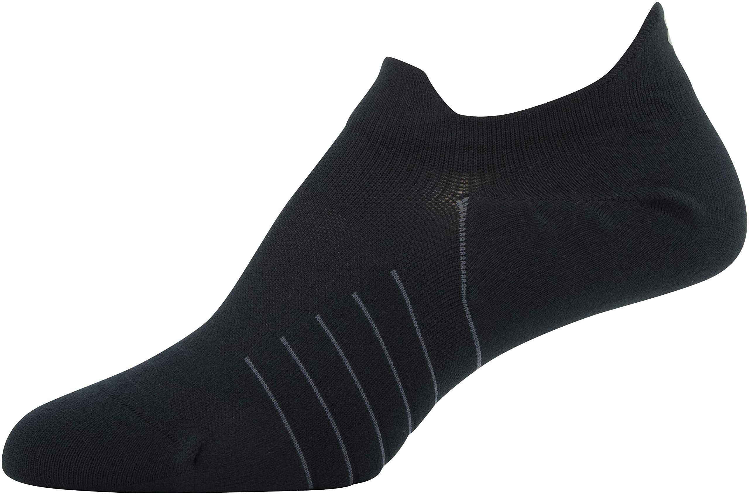 Under Armour Women's Breathe No Show Tab Socks, 3-Pairs, Black/White Assorted, Medium