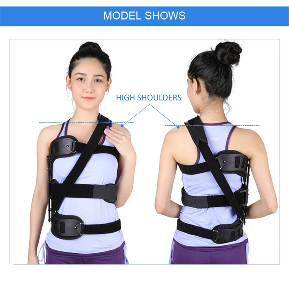 Scoliosis Posture Corrector Adjustable Spinal Auxiliary Orthosis for Back Postoperative Recovery Men and Women Adults
