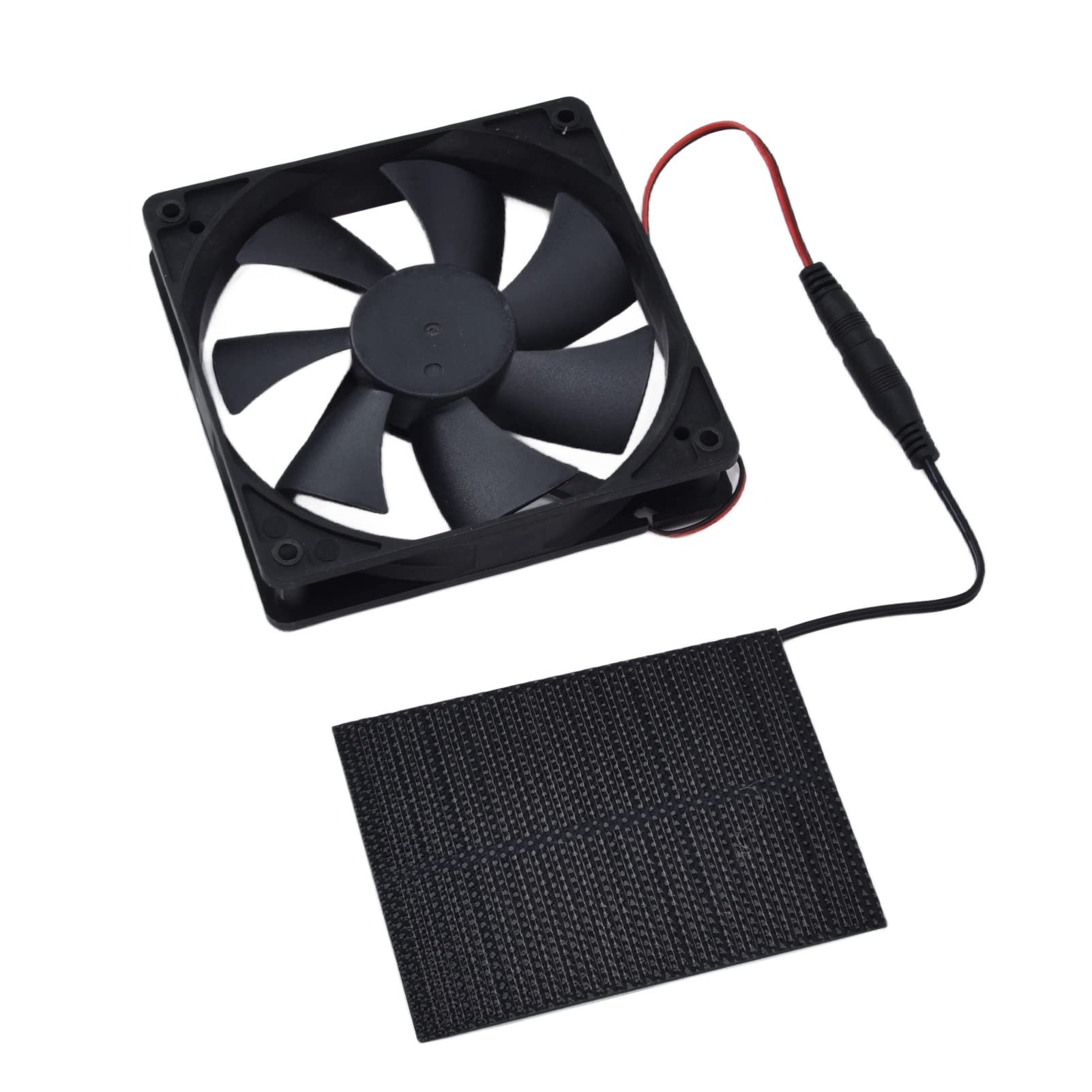Yosoo 3W Portable Solar Fan, Ventilation Fan Kit with Solar Panel, Automatic Control Fan for Dog Chicken House Quietly Cools and Ventilates