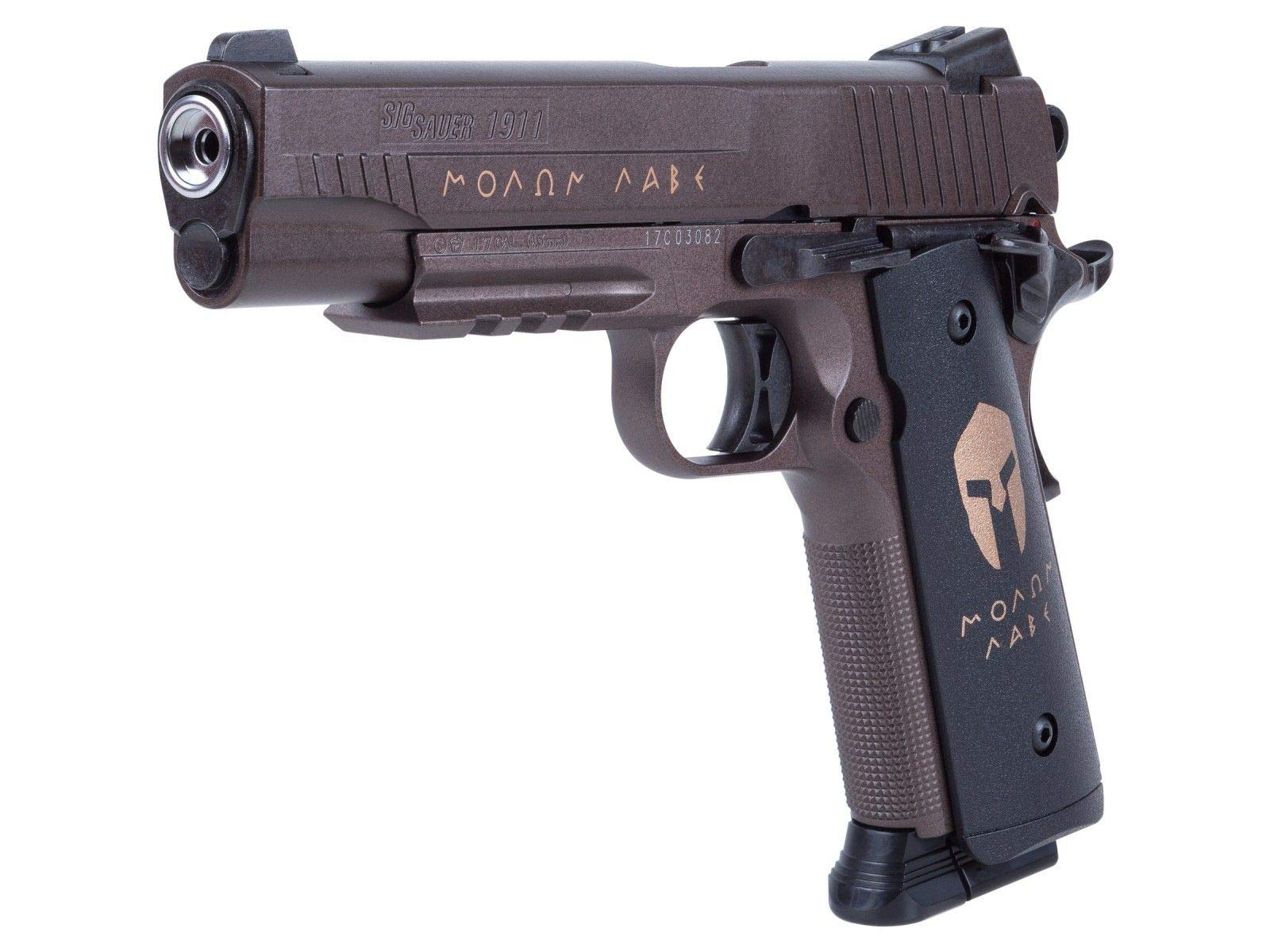 Sig Sauer 1911 BB Gun Air Pistol with CO2 12 Gram (15 Pack) Bundle (Spartan)