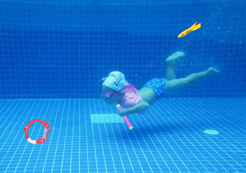 ZHFUYS Pool Toy Underwater Swimming Diving Toy Throwing Diving