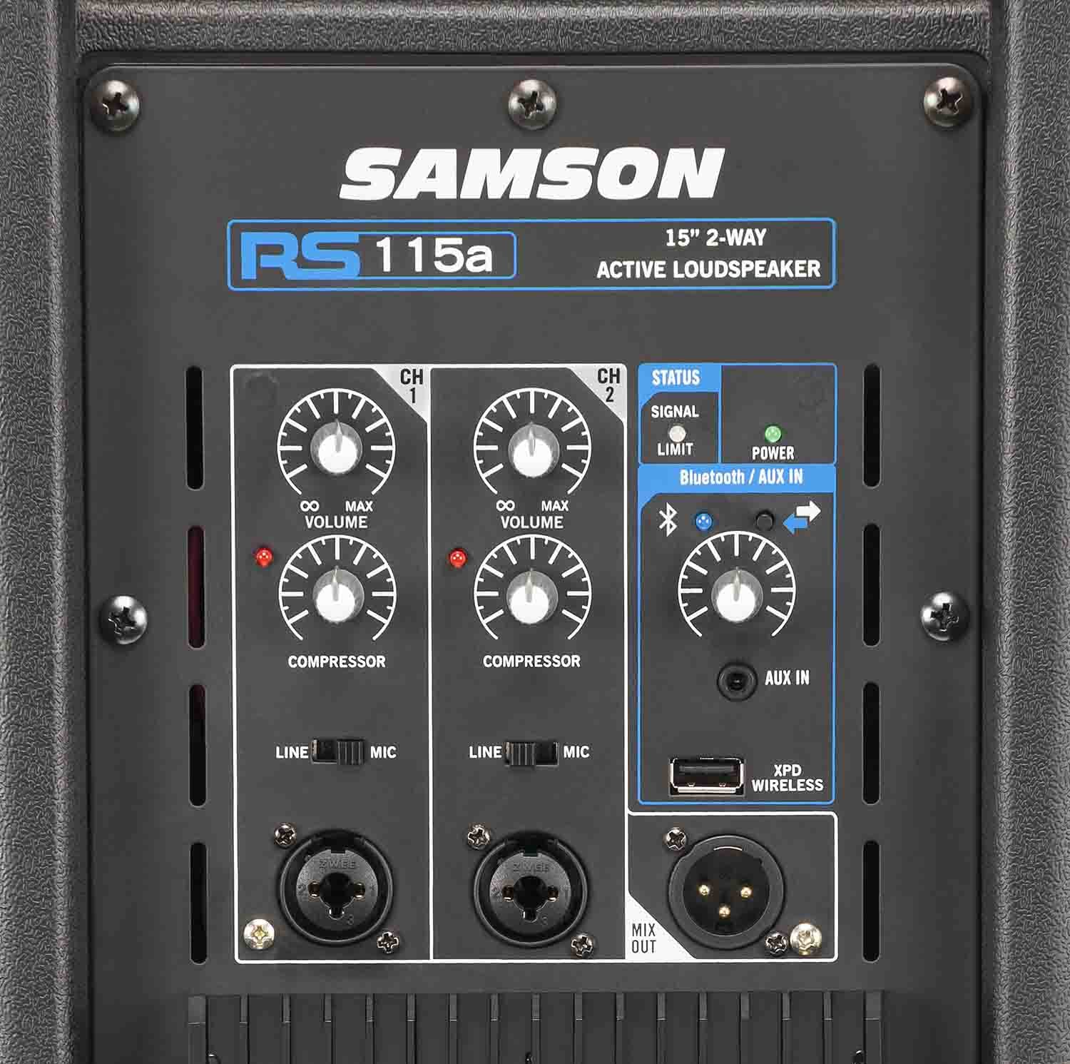 Samson RS115A 15" 400-watt Active Loudspeaker with Bluetooth