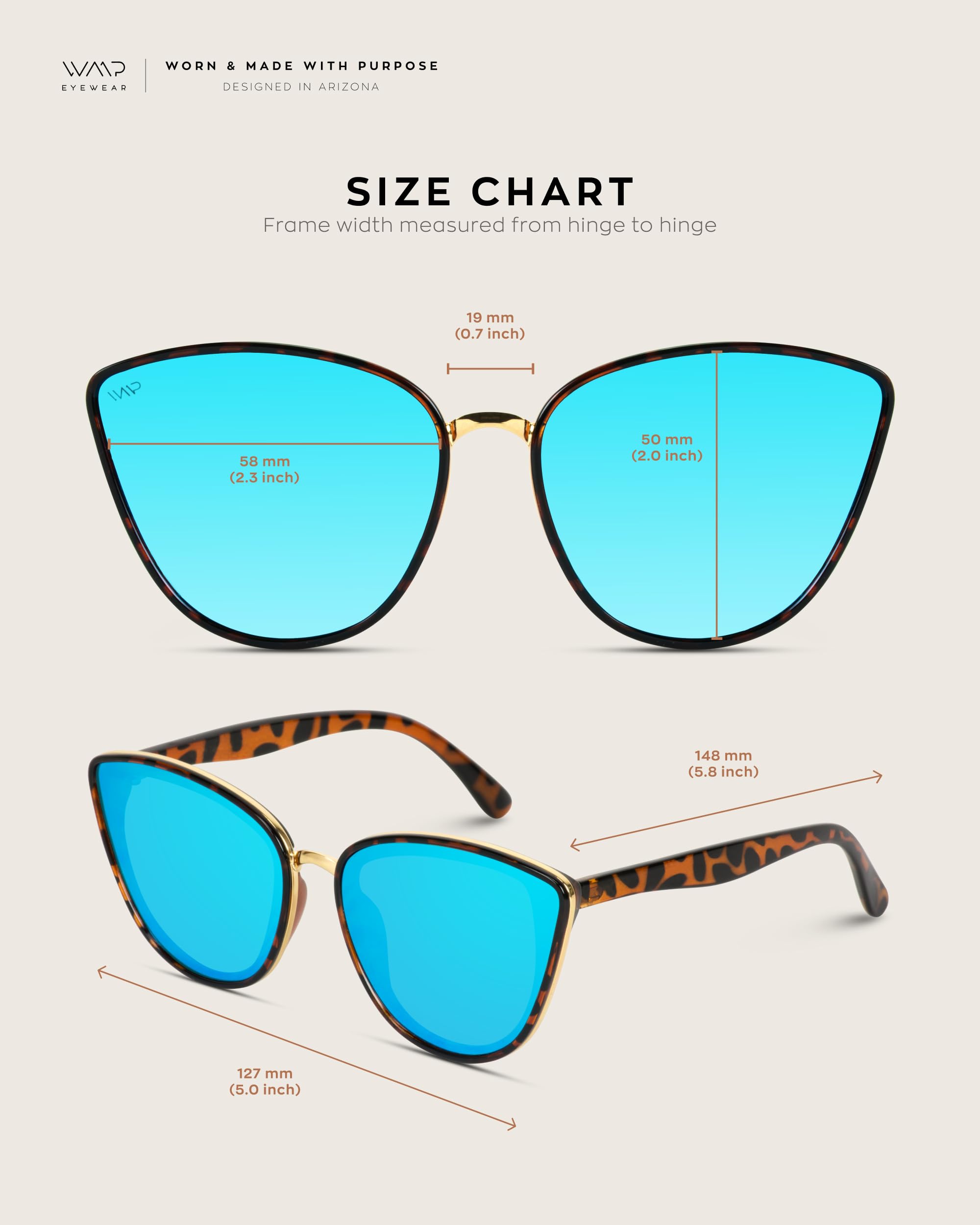 WearMe Pro - Classic Women Oversized Metal Frame Elegant Mirrored Lens Cat Eye Sunglasses (Black Frame/Black Lens, 60)
