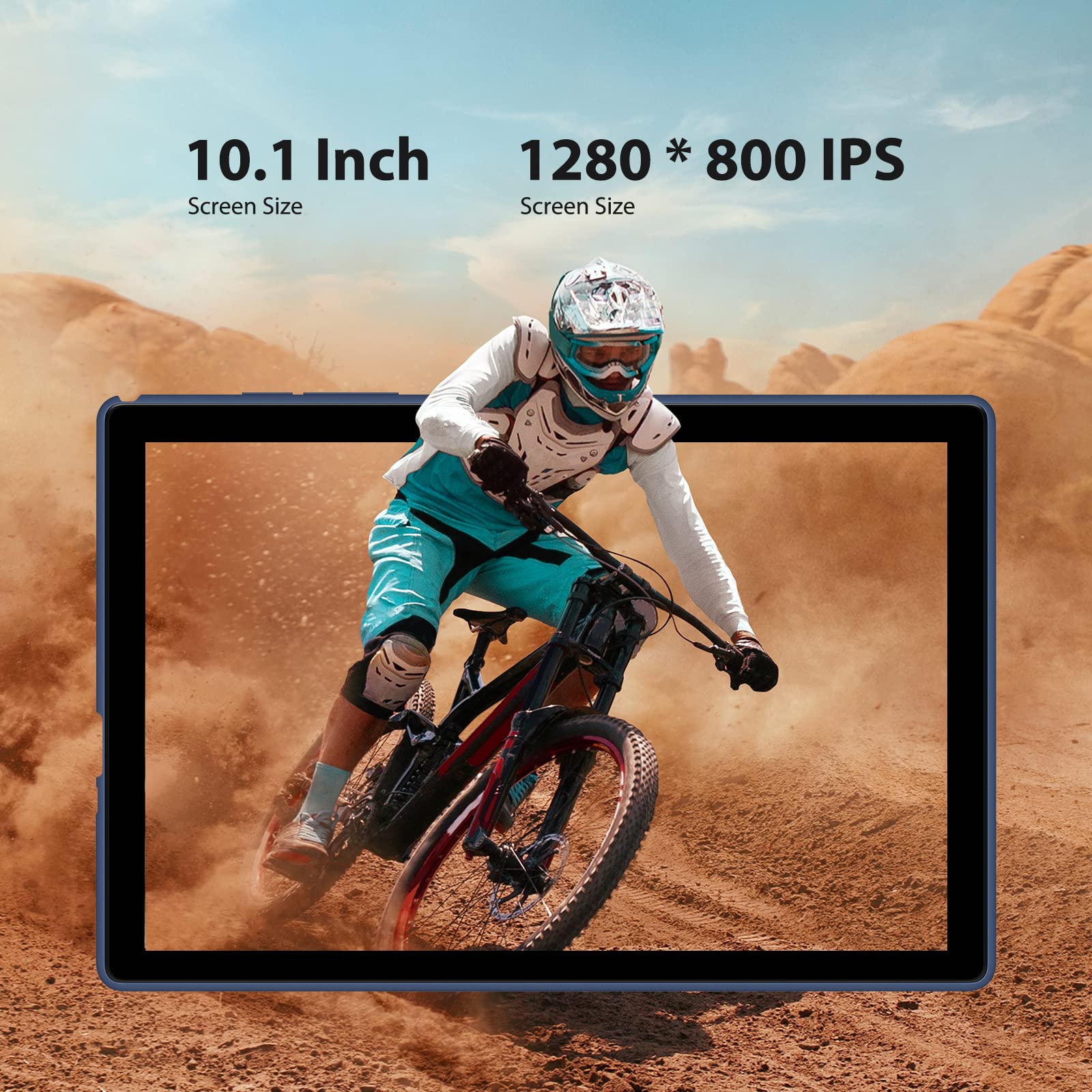 YOTOPT Android 12 Tablet, 10 inch Tablets 4GB RAM, 64GB ROM 1TB Expand, Android Tablet IPS HD Touch Screen, Dual Camera, Bluetooth, Parent Control, WiFi Tablet, Blue
