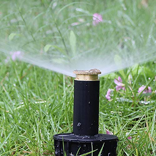 QIHONG 90/180/360 Degrees Adjustable Pop-up Lawn Sprinklers Retractable Irrigation Mist Spray Nozzle/Dripper for Lawn/Garden/Yard/Planter Beds