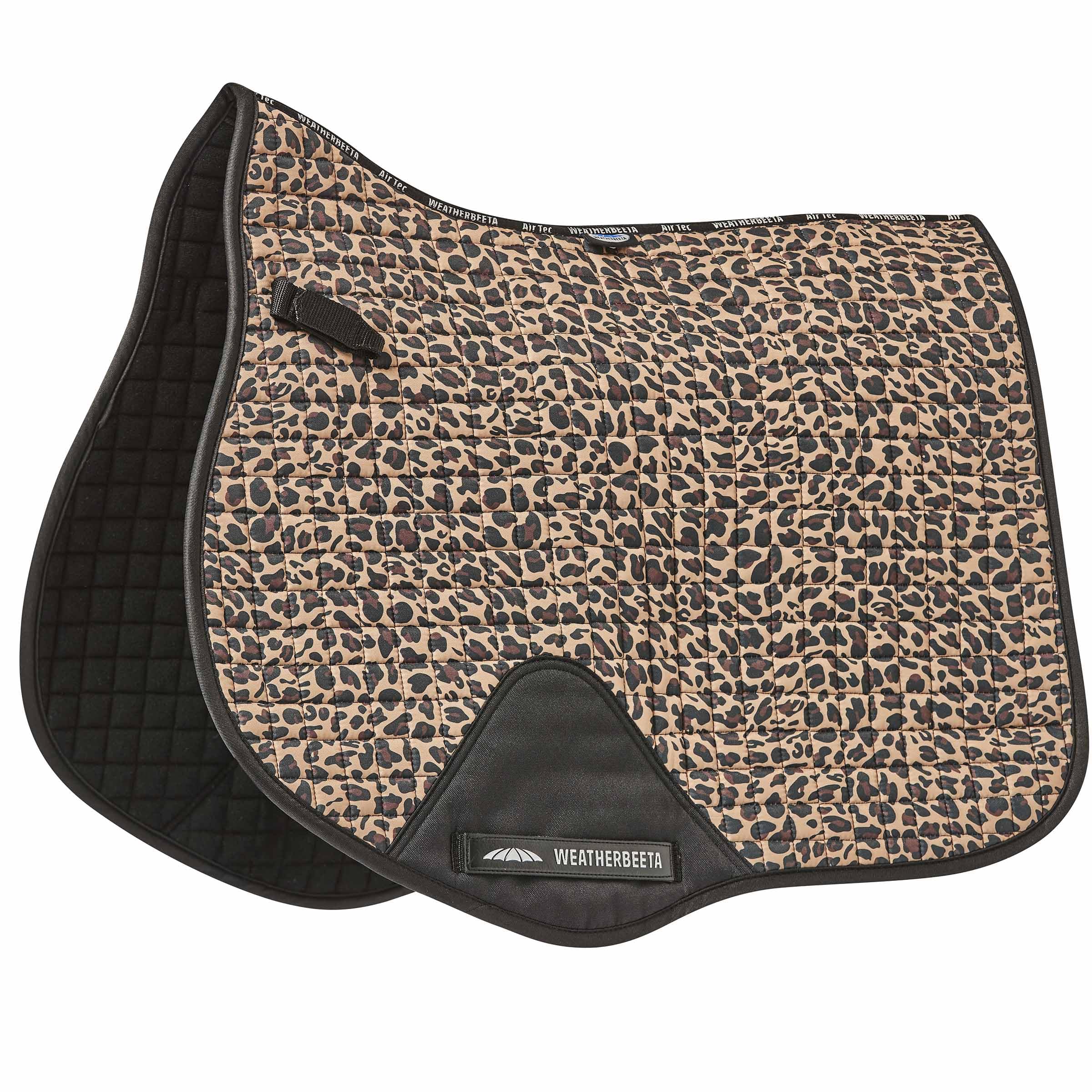 Weatherbeeta Prime Leopard All Purpose Saddle Pad 1006957001 Brown Leopard Print Saddle Pad Size - Full