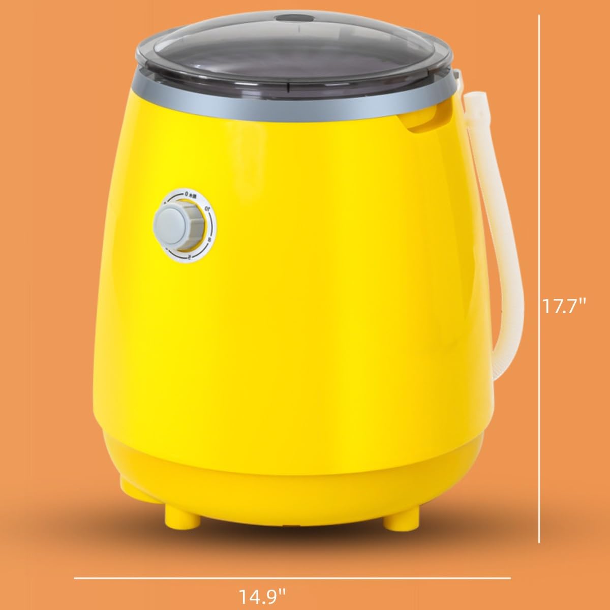 Portable Mini Washing Machine with Compact Design and Powerful Performance - Perfect for Small Spaces Mini Washer and Dryer Combo - Perfect for Apartments, RVs, Easy To Move