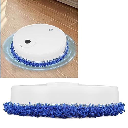 Robot Vacuum, Intelligent Water Control Robotic Vacuum and Mop Combo Simulated Hand Pressure Ultra Thin for Cleaning Fruit for Cleaning Flour (White)