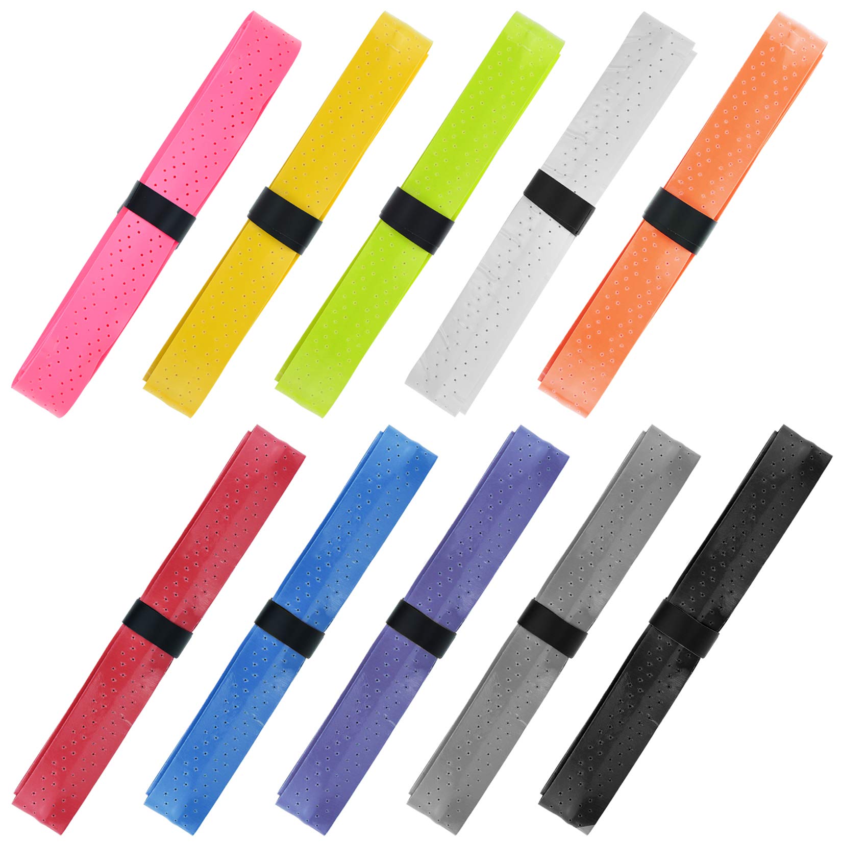 yeabwps 10 Piece Tennis Racket Grip Tape Anti Slip Super Absorbent Tennis Overgrip Badminton Overgrip
