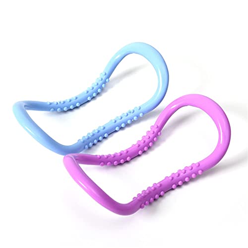 waysky Pilates Training Yoga Ring for Back Pain Relief, Leg Muscle Recovery Support Circle, Indoor Home Workouts Gym Exercise Sport Ring 2 Pack