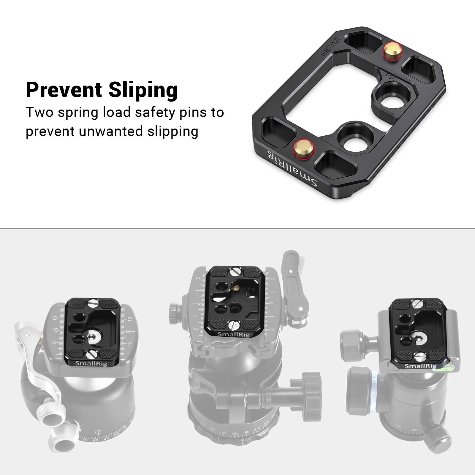 SMALLRIG Camera Quick Release Plate Adapter for Arca-Swiss Standard Compatible with SmallRig Cage - APU2389