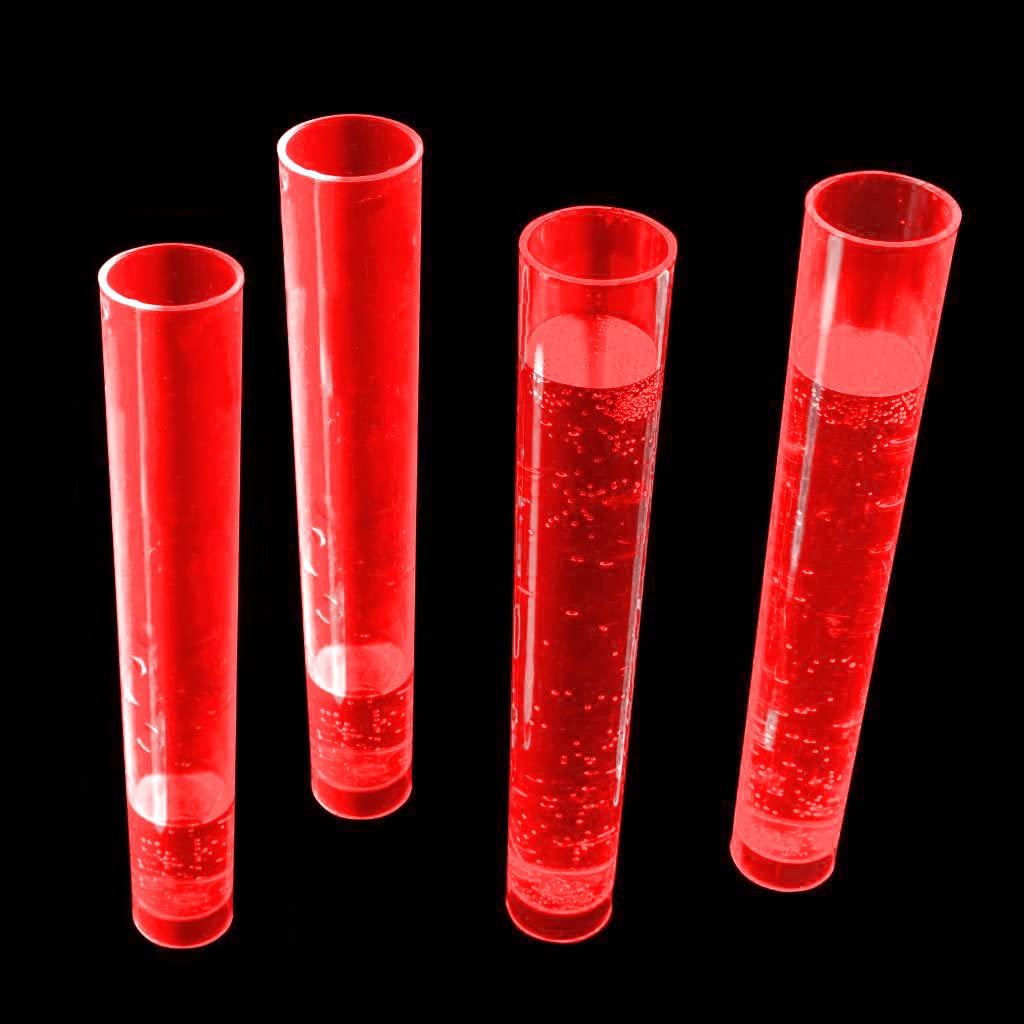 Transparent Test Tube Shot Glasses, 2 oz Hard Plastic Shot Glasses, Self Standing, 5.75"L x 3/4" in, 250pcs.