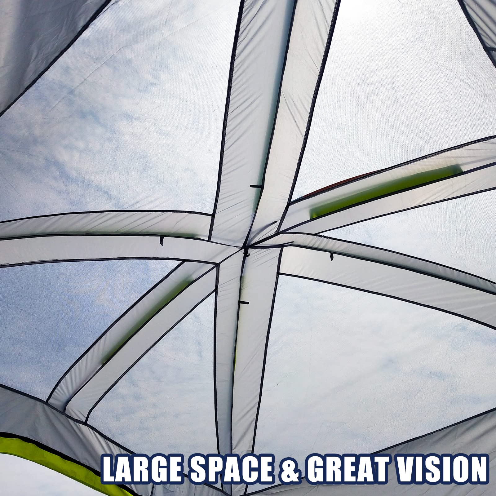 Tents 6 Person Waterproof Windproof Easy Setup, Easy Setup Cabin Tent with Top Rainfly, Double Layer,4 Large Mesh Windows,2 Mesh Door,Provide 2 pcs Gate Mat Camping Tent-10'X9'X78''(H)