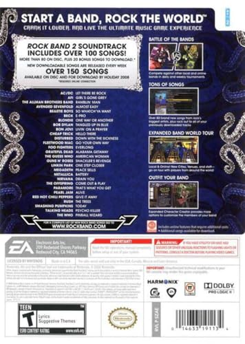 Rock Band 2 - Nintendo Wii (Game only)