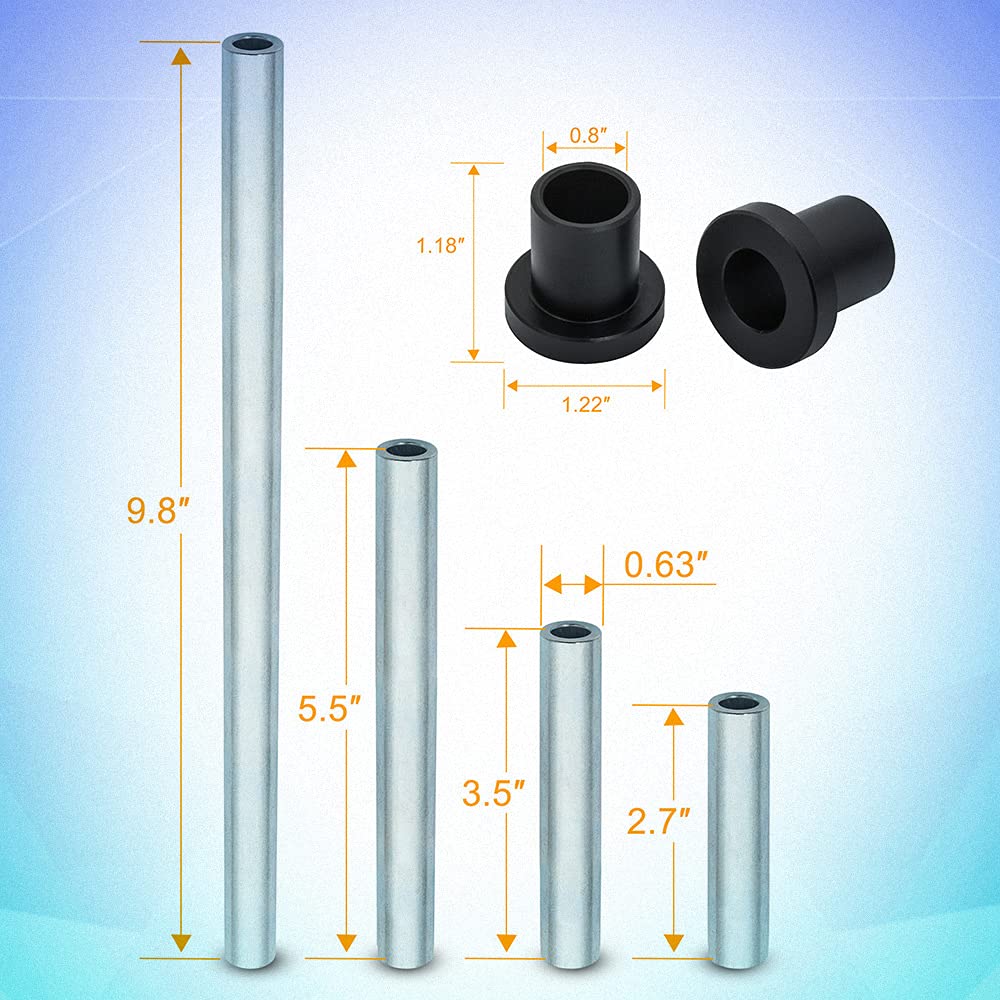 Tepeng A-Arm/UHMW Control Arm Bushing Kit Compatible with 2010-2014 Polaris Ranger Full Size XP 800 Crew,Replaces AAB-P-RAN-K2-002