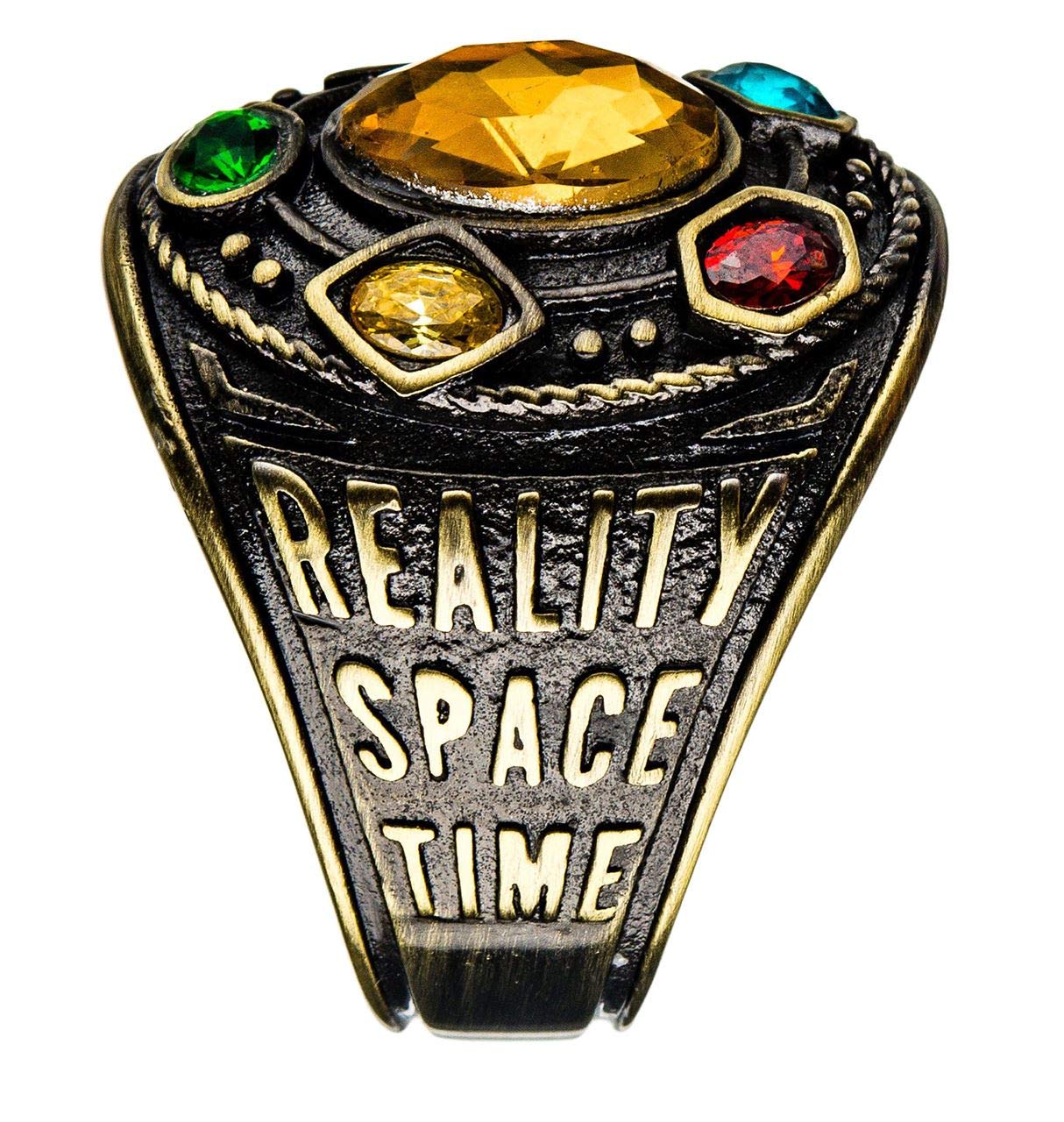 Sales One International Infinity Gauntlet Class of Infinite Power Ring (Gold Tone, 13)