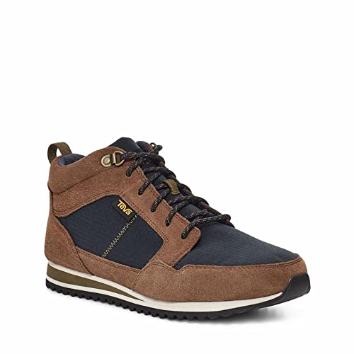 Teva Men's Highside Mid Ankle Boot, Bison/Navy, 7.5