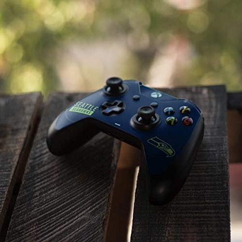 Skinit Decal Gaming Skin Compatible with Xbox One Elite Controller - Officially Licensed NFL Seattle Seahawks Blue Performance Series Design