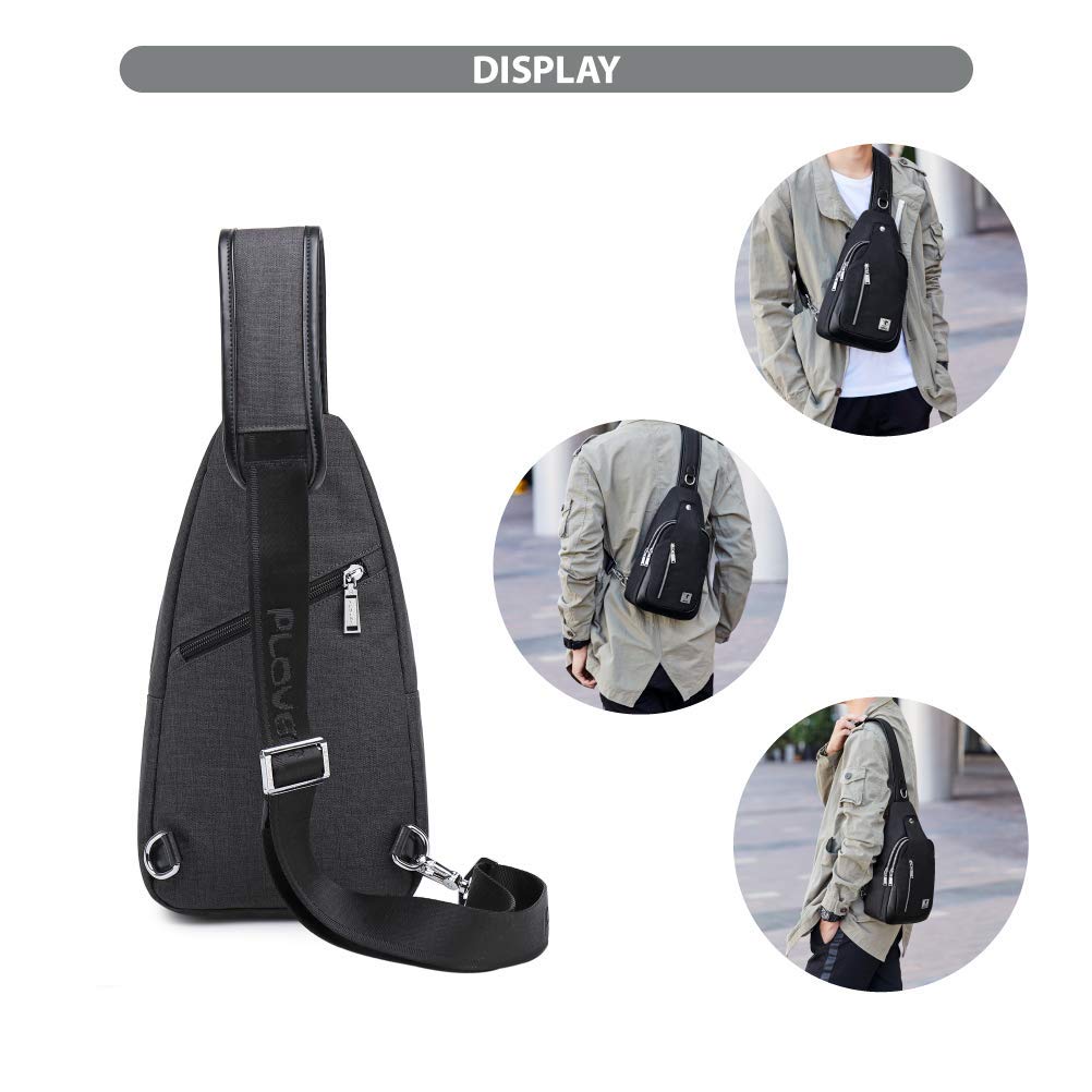 weiatas Sling Bag for Men Women, Crossbody Shoulder Backpack