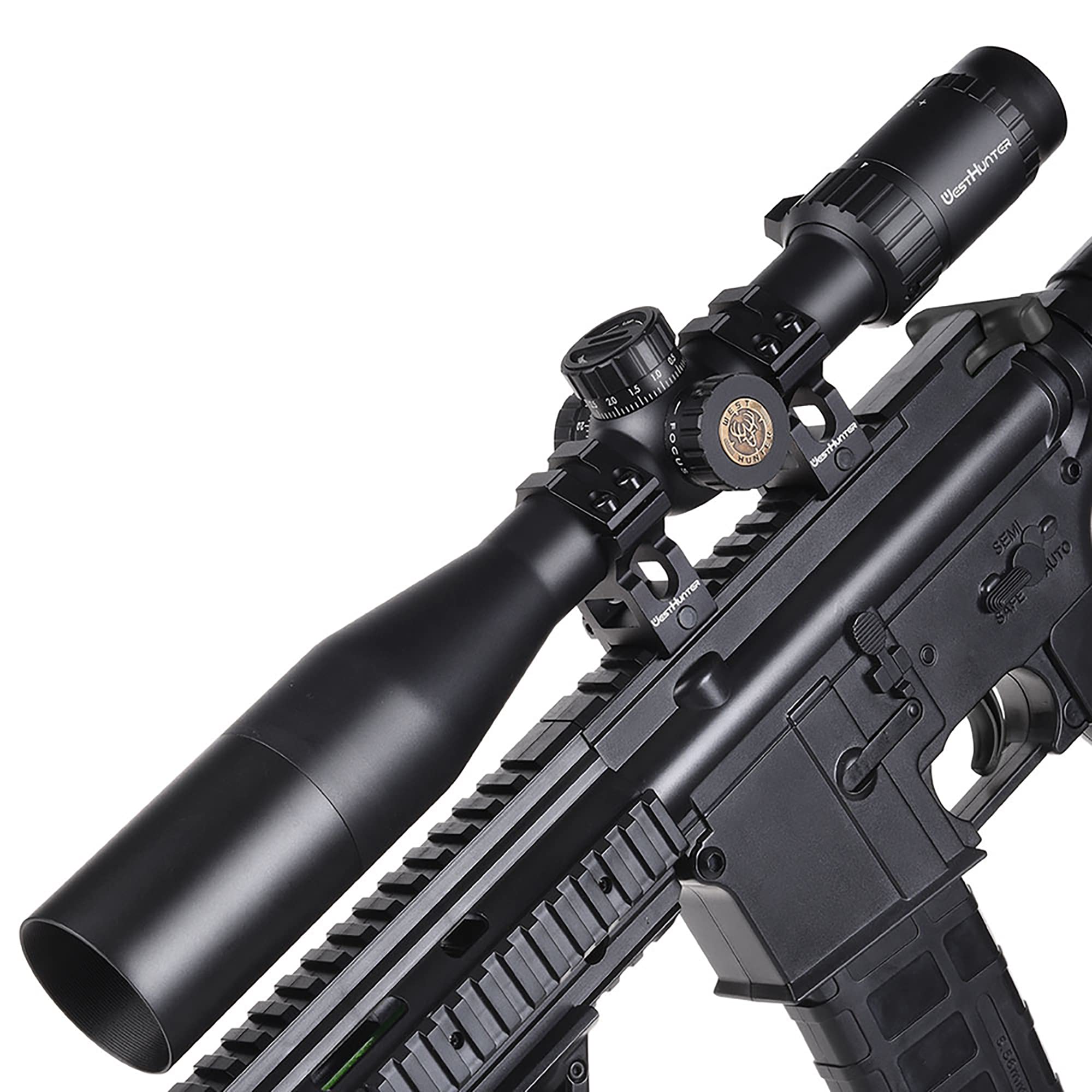 WestHunter Optics HD-S 4-16x44 SF Riflescopes, 30mm Tube Second Focal Plane Tactical Precision 1/10 MIL Shooting Scope | Black, Only Optics & Basic Accessories