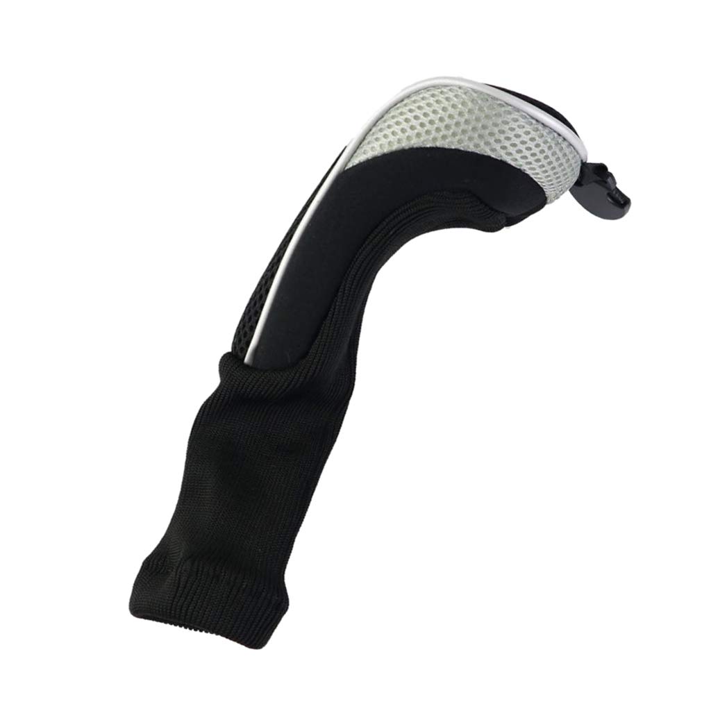 Yiju Premium Mesh Golf Headcover Woods Cover Long Neck Driver, Gray