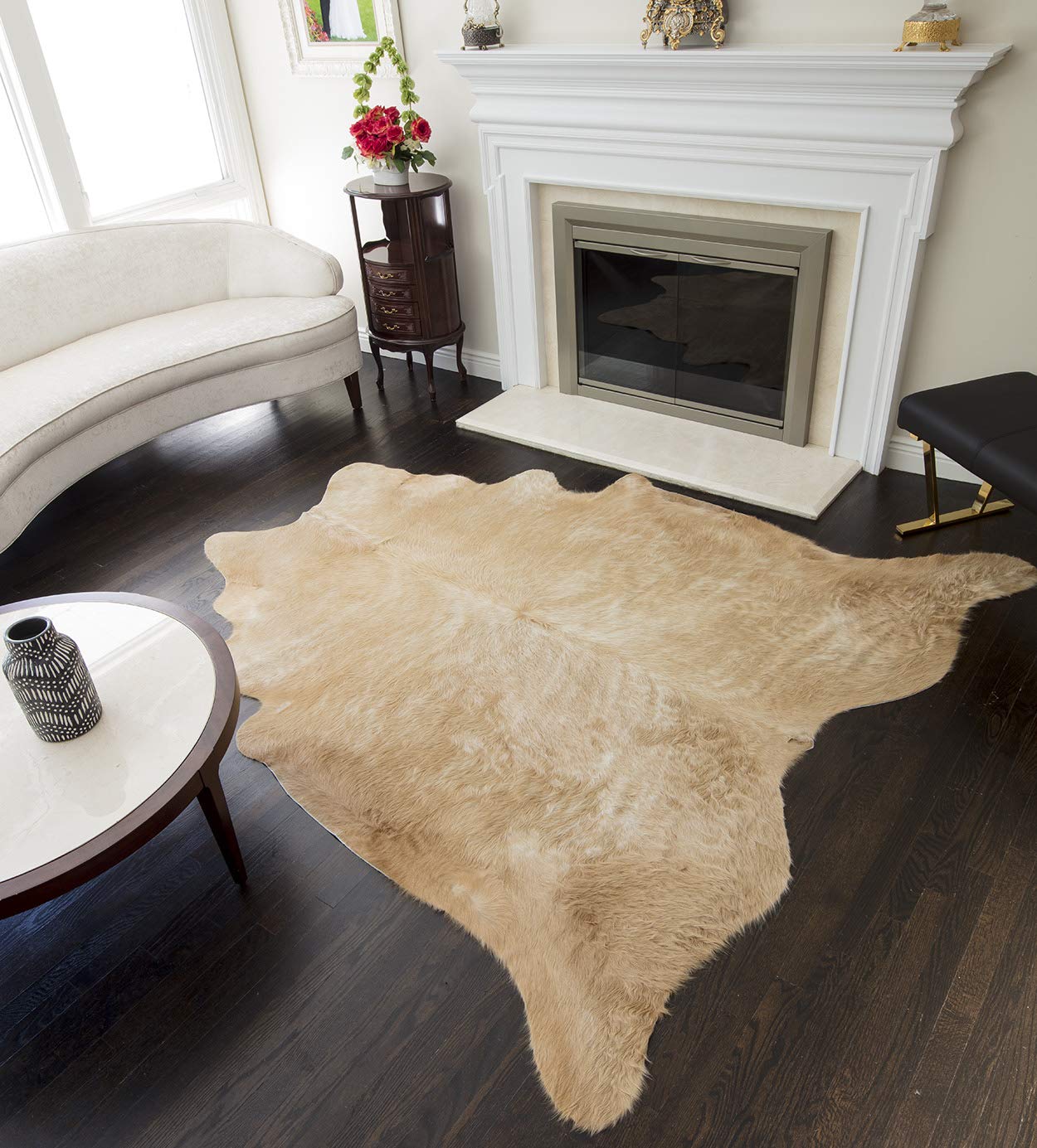 Rugs America CH100A Area Rug, 5'x6'6", Light Natural Skin