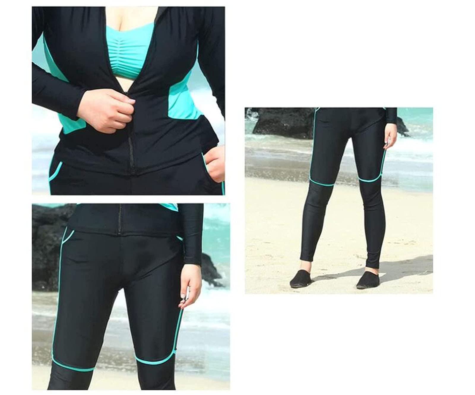 Wetsuit Womens Plus Size 4XL-5XL Wetsuit Large Size Wetsuits Short Front Zippered Top and Shorts Surfing Swimsuit Surfing Snorkeling Kayak,Black,5XL