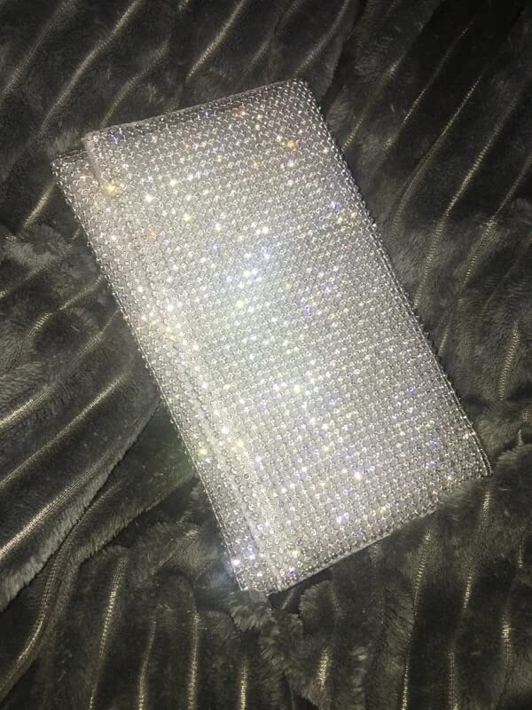 YDEVERLIN Rhinestone Clutch Purses for Women Glitter Evening Bag with Chain Strap Bling Crossbody Bag