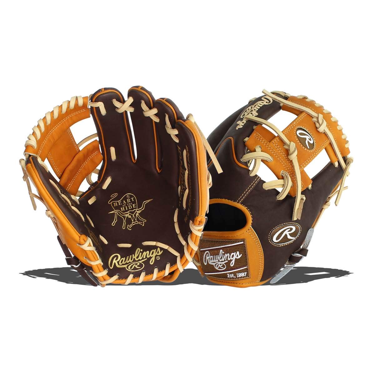 Rawlings Heart of The Hide R2G 11.75" Baseball Glove: PROR205W-2CH PROR205W-2CH Right Hand Thrower