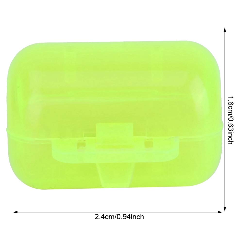 Tgoon Yellow Fishing Hook Box, Plastic 50Pcs Fishing Accessories Kit