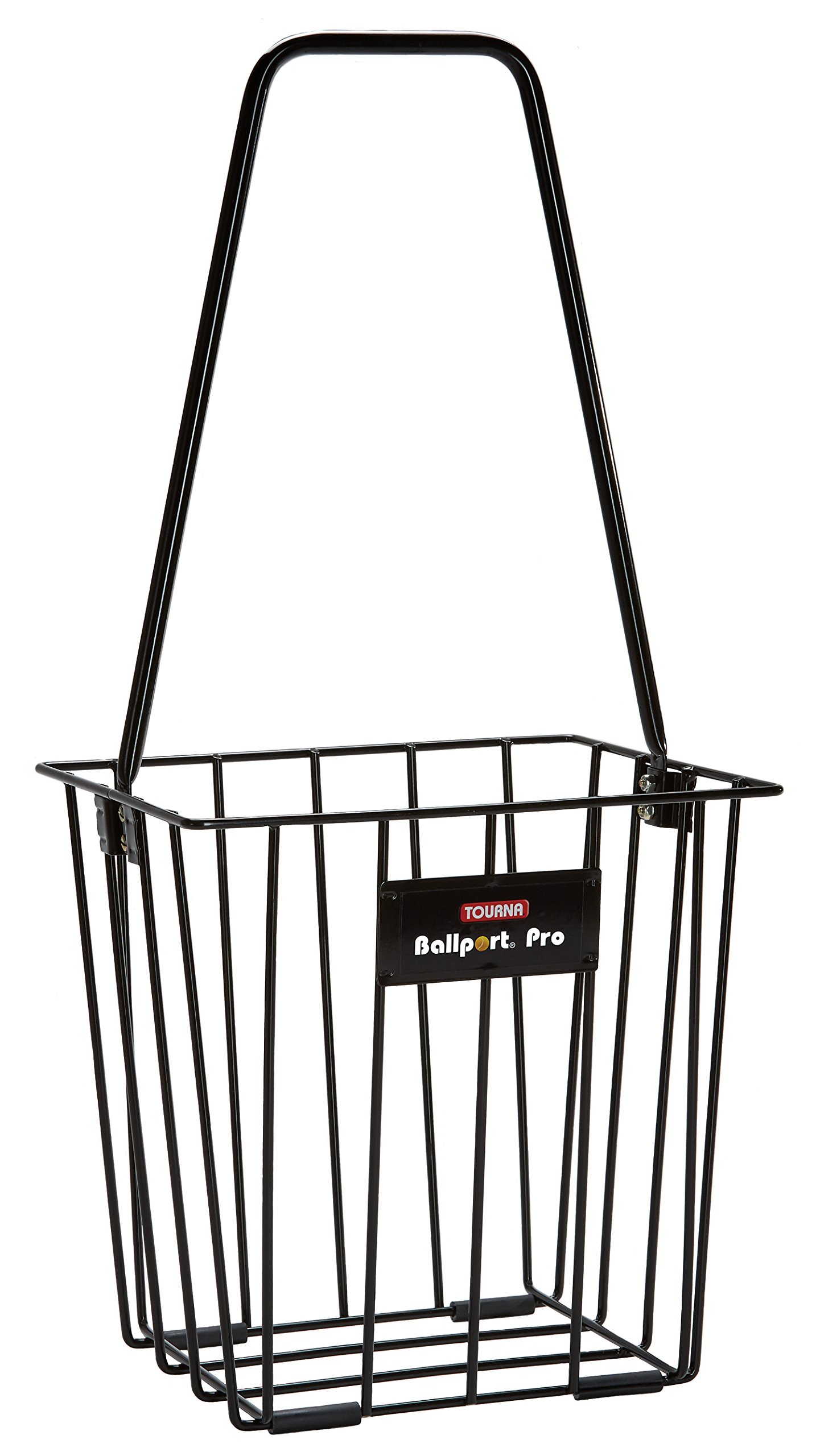 Tourna Ballport 85 Ball Pick up Tennis Hopper - 6 Pack, Black
