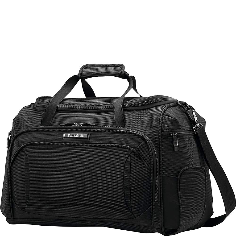 Samsonite Lineate Softside Expandable Luggage with Spinner Wheels, Obsidian Black, Travel Tote
