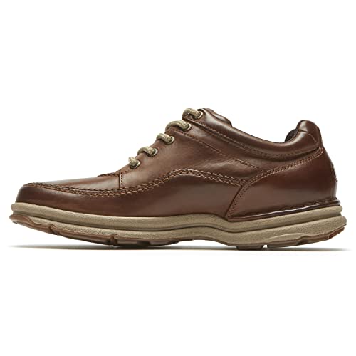 Rockport Men's World Tour Classic Walking Shoe, Brown Leather, 14 Wide