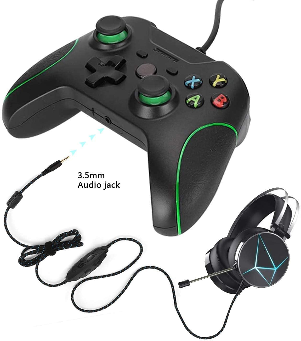 Y Team Controller for Xbox One,Wired Controller for Xbox with Headphone Jack for Xbox Series S Xbox Series X Xbox One/S/X and PC Windows 7. 10